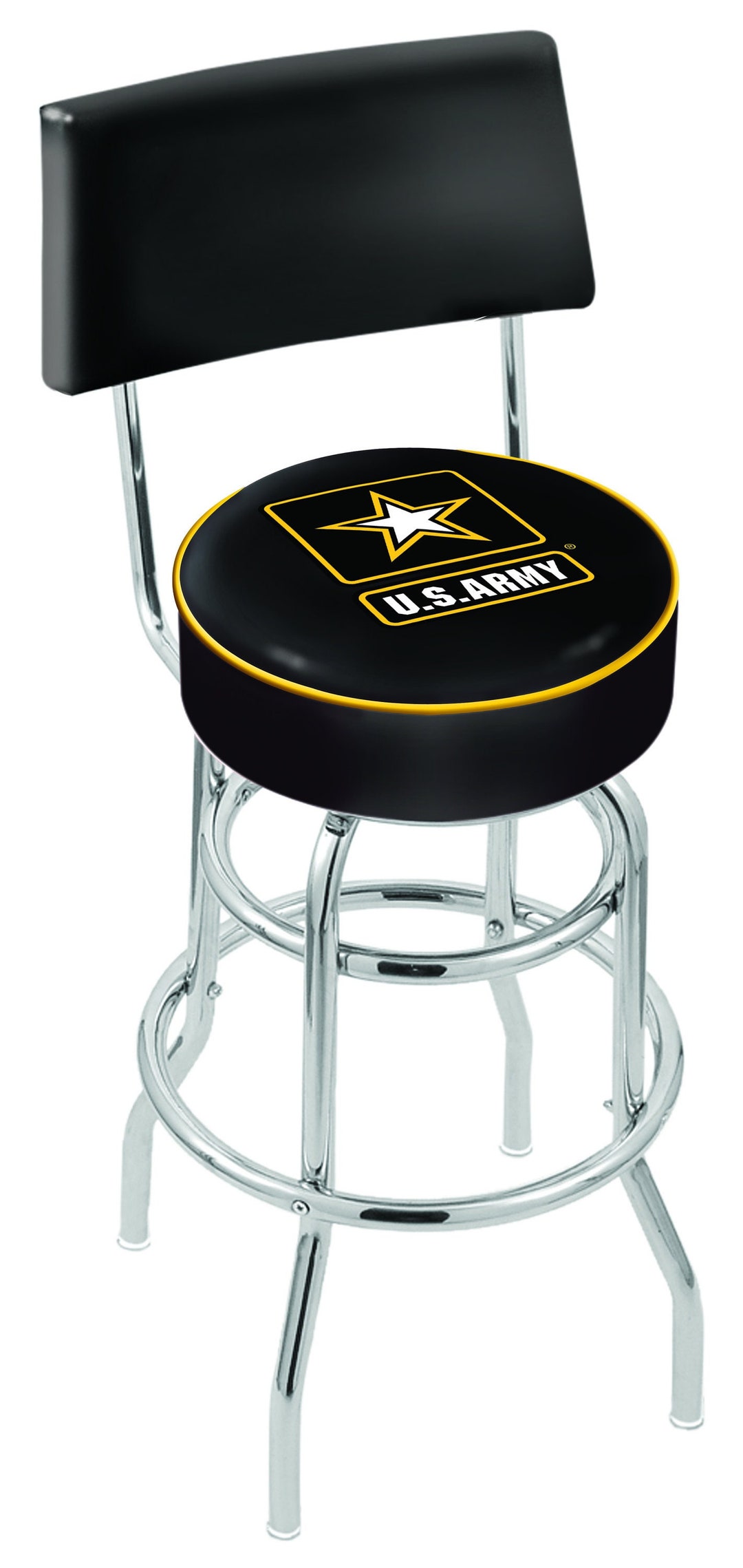 United States Army Logo Double Ring Bar Stool Premium Bar - Etsy