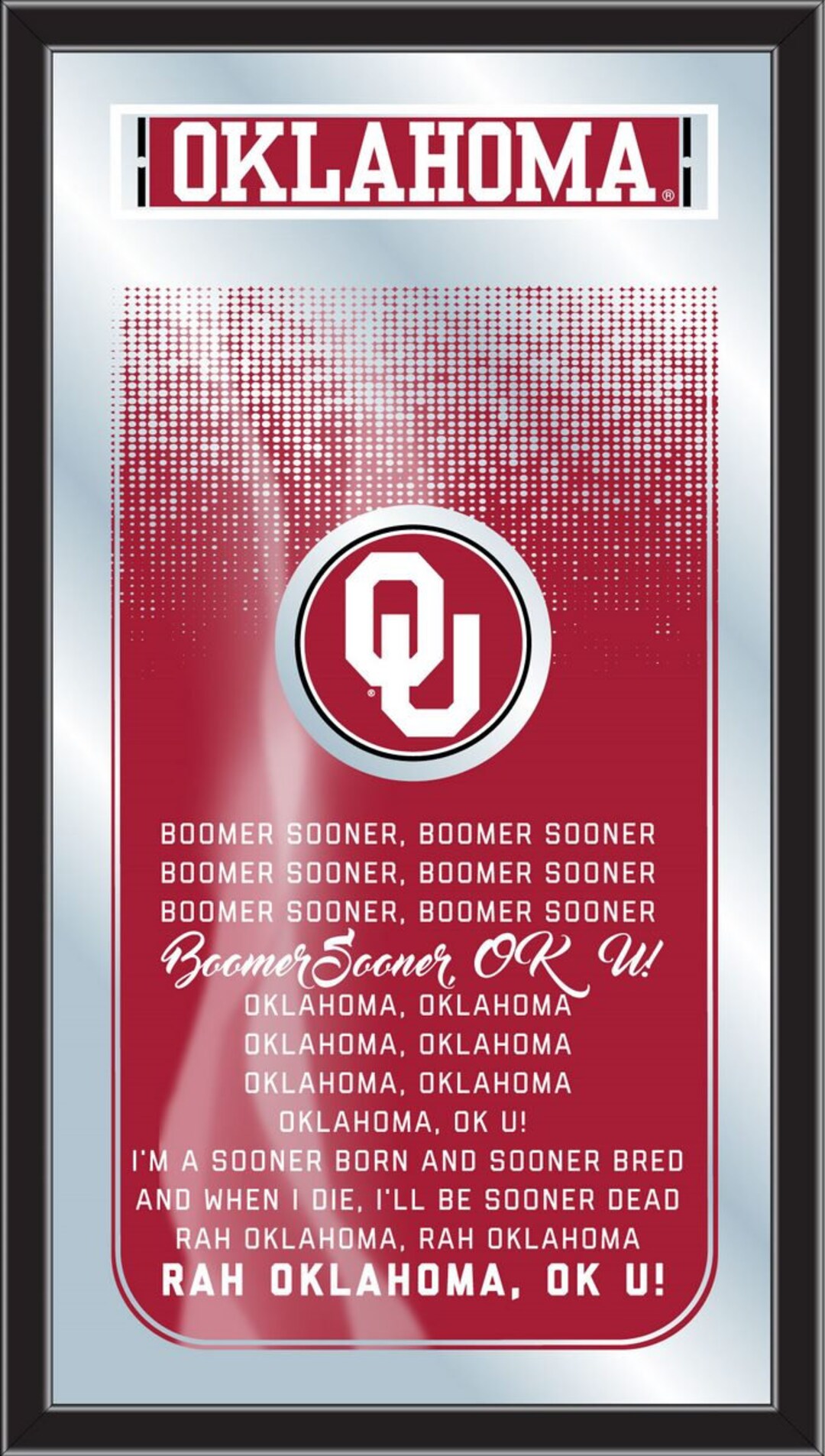 Oklahoma University Fight Song Wall Mirror| OU Sooners - Etsy