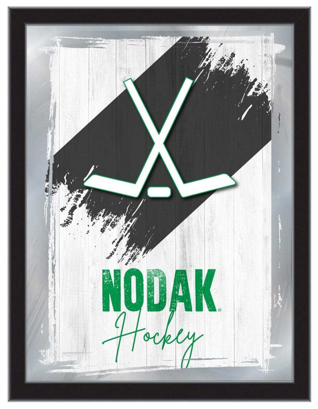Nodak Hockey Logo Wall Mirror 08 UND Fighting Hawks Decor - Etsy