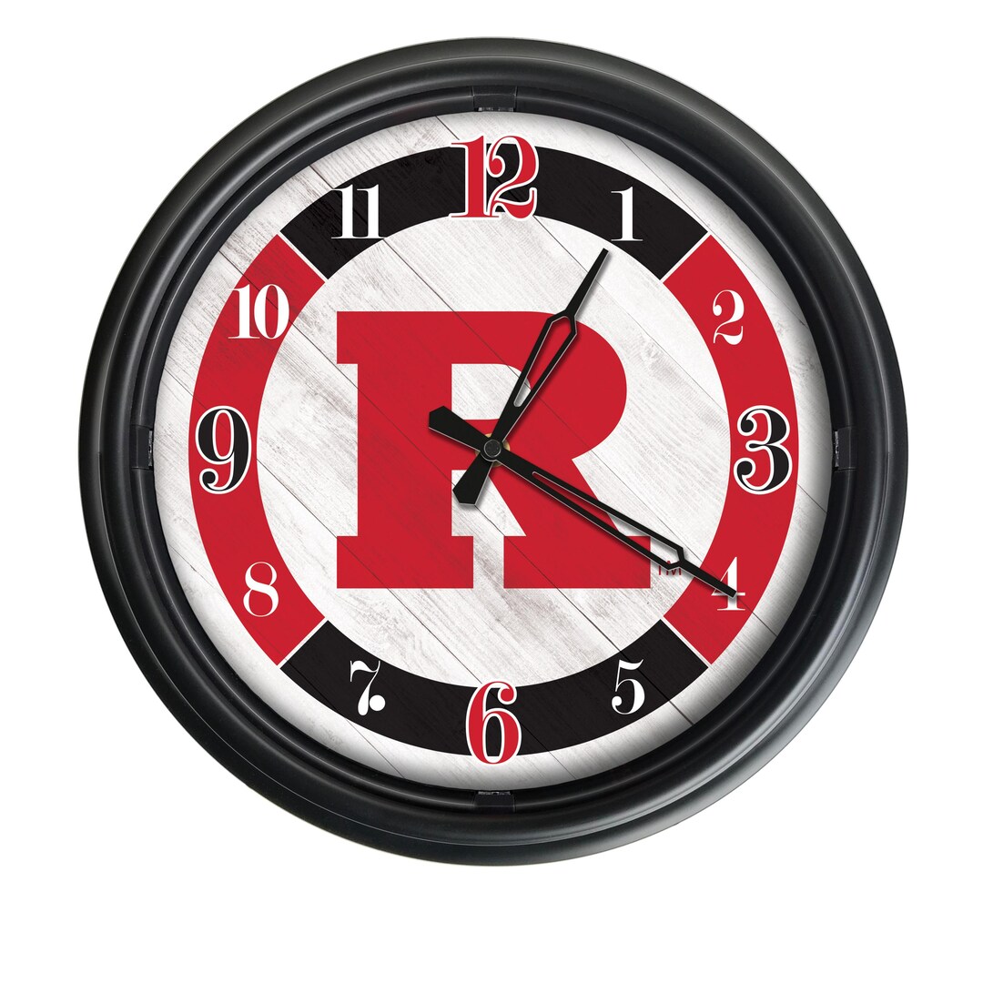Rutgers University LED Wall Clock | RU Scarlet Knights Outdoor Clock - Etsy