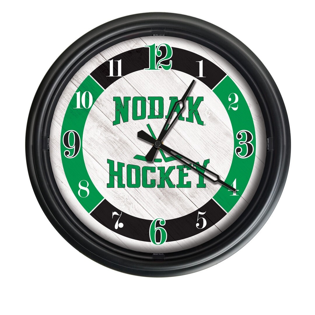 University of North Dakota Nodak Hockey LED Wall Clock UND - Etsy