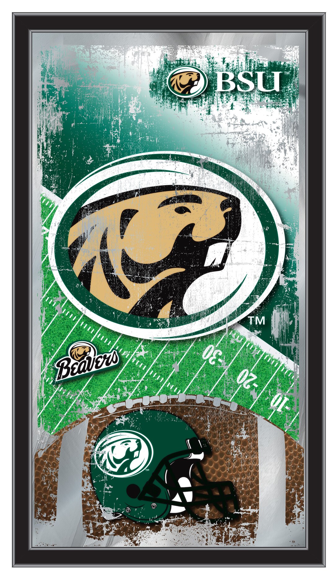 Bemidji State University Football Wall Mirror | BSU Beavers - Etsy