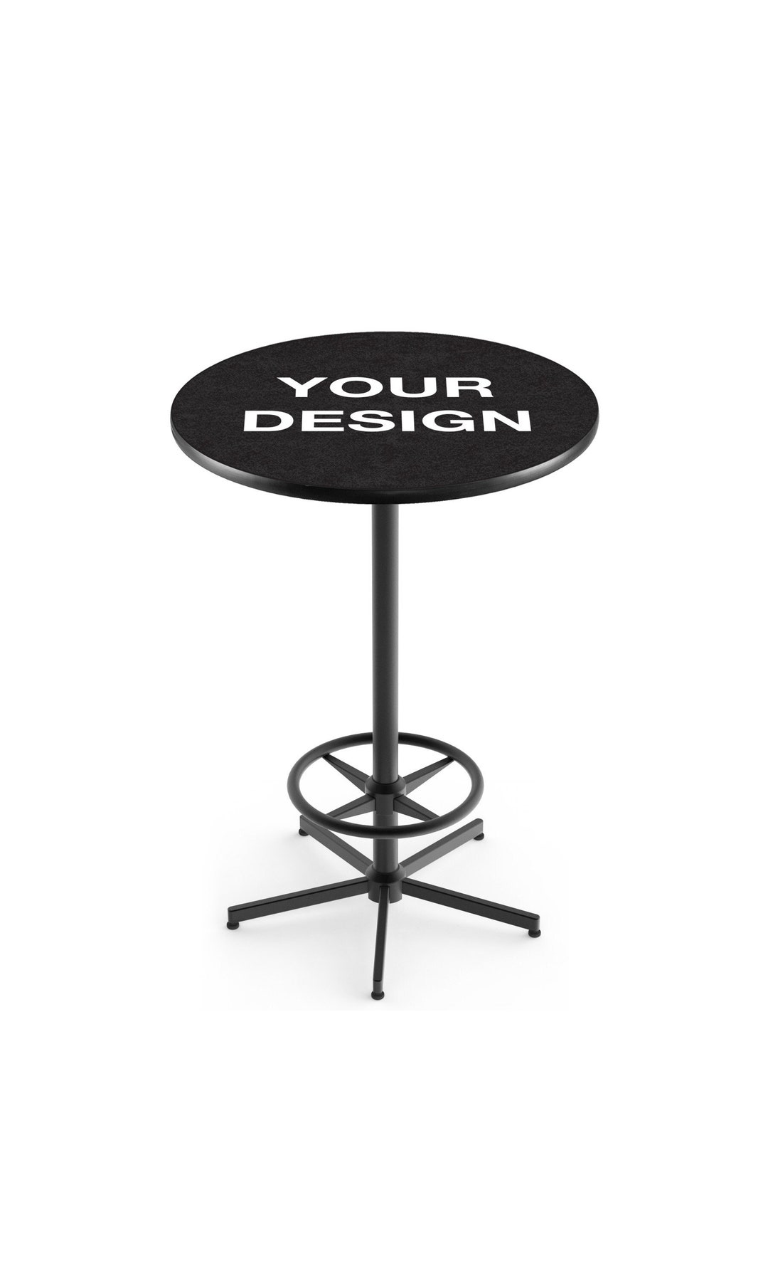 Customizable Premium Pub Table With Logo | Custom Design on a Pub Table ...