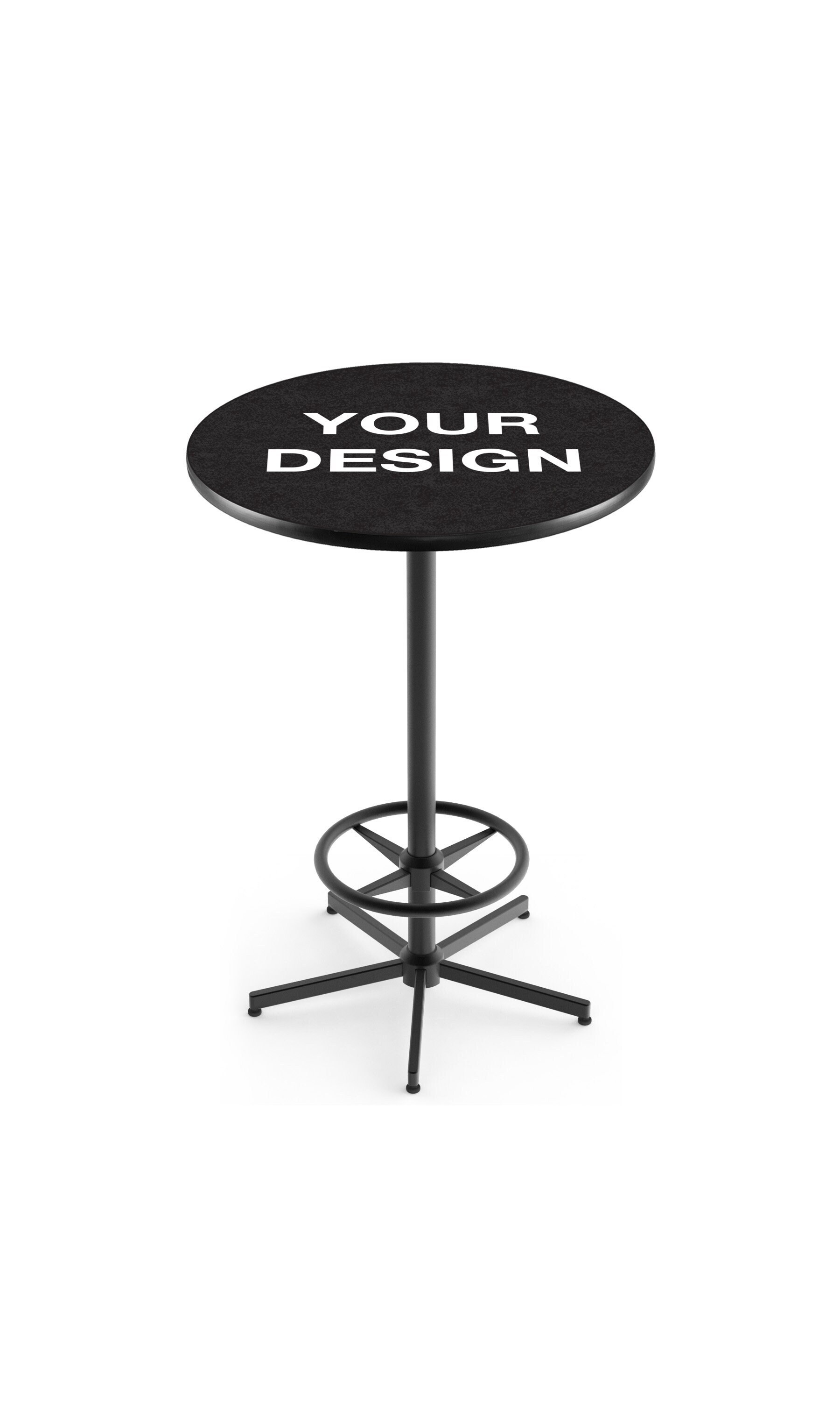 Customizable Premium Pub Table With Logo Custom Design on a Pub Table ...