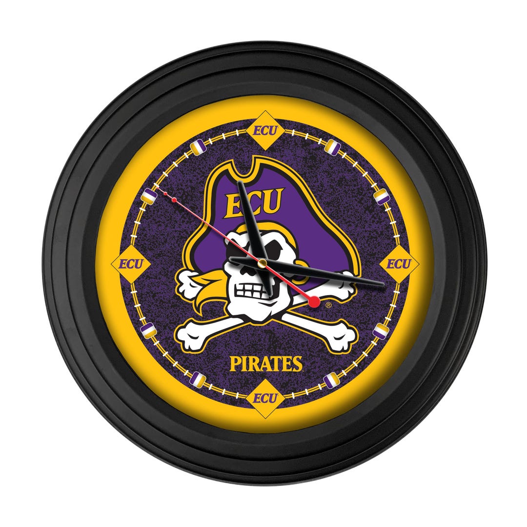 East Carolina 15” Wall Clock | ECU Pirates Logo Wall Decor - Etsy