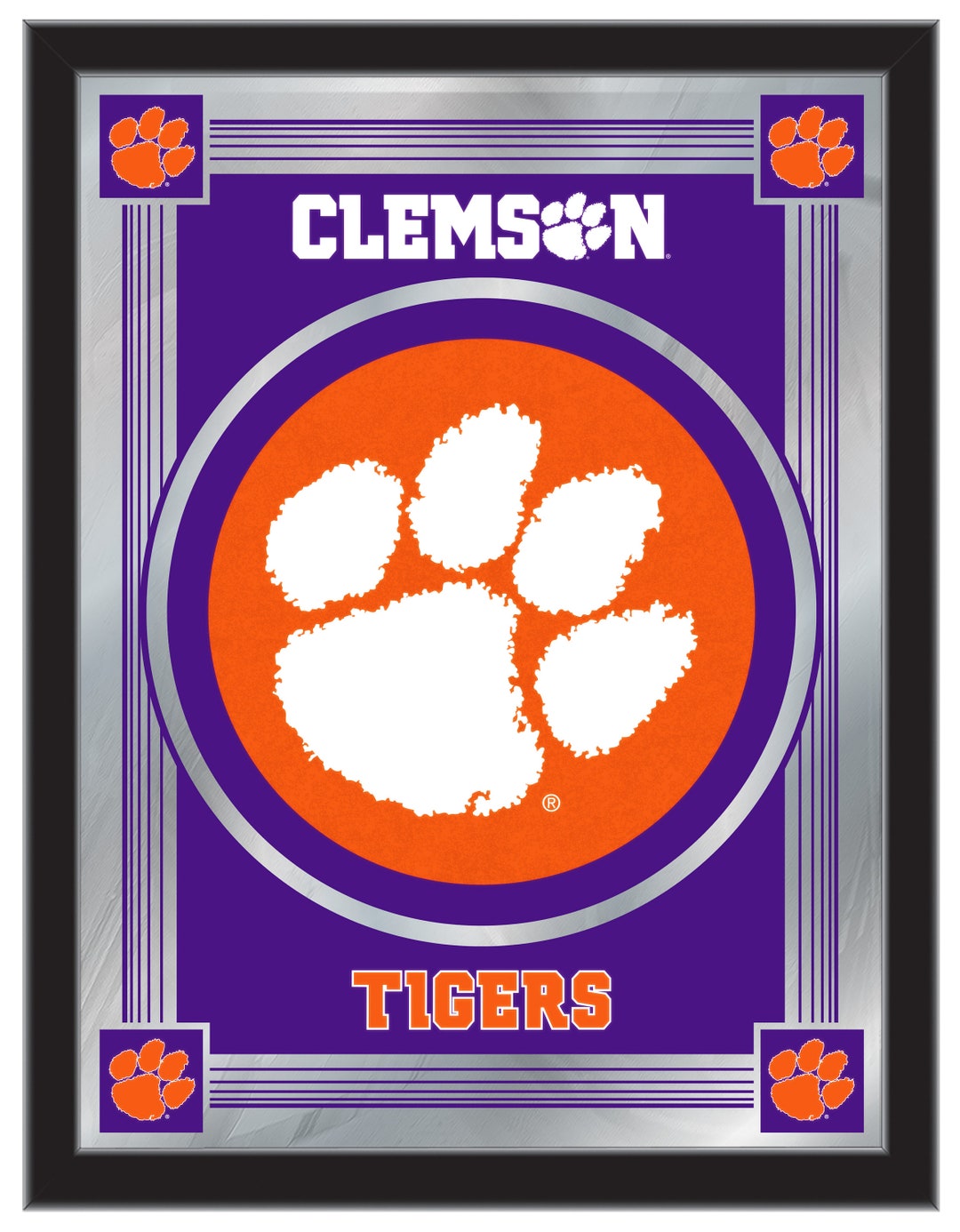 Clemson Logo Wall Mirror | CU Tigers Decor - Etsy