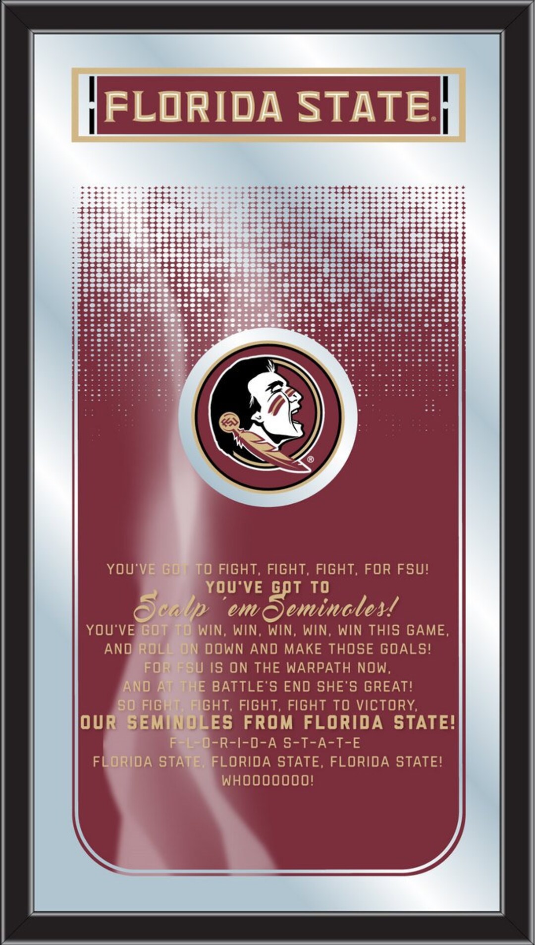 Florida State University Fight Song Wall Mirror FSU Seminoles - Etsy
