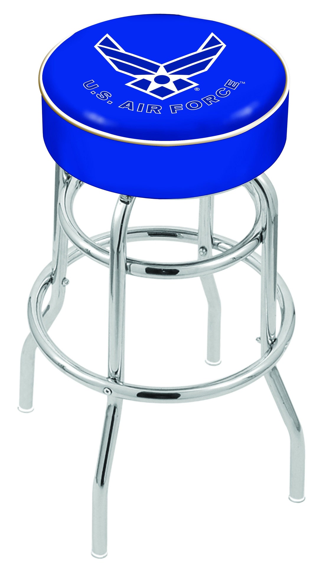 United States Air Force Premium Double Ring Bar Stool With Logo 360 ...