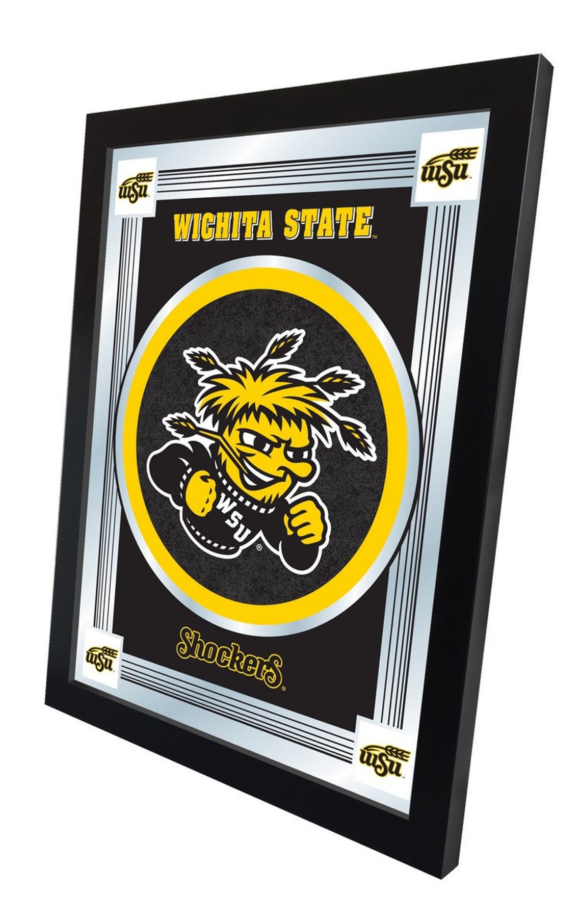 Wichita State University Logo Wall Mirror Premium NCAA Team - Etsy