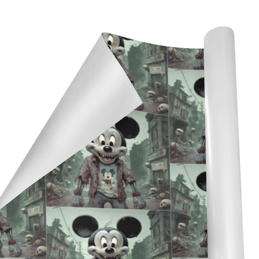 Wrapping Paper Zombie Pattern Paper Halloween Wrapping Paper Horror ...