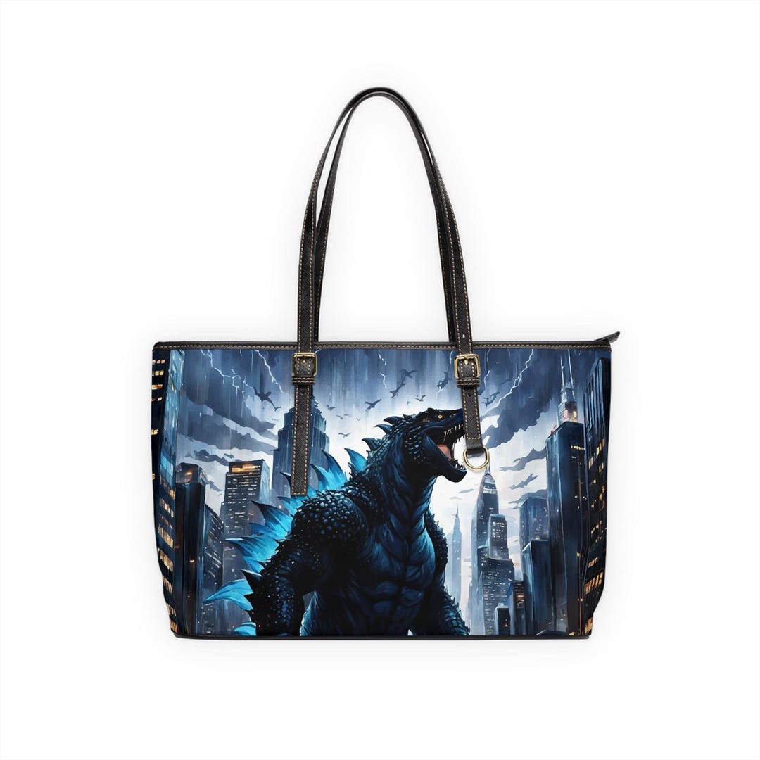 Godzilla PU Leather Shoulder Bag - Monster Lover Gift Kaiju Fan Handbag ...