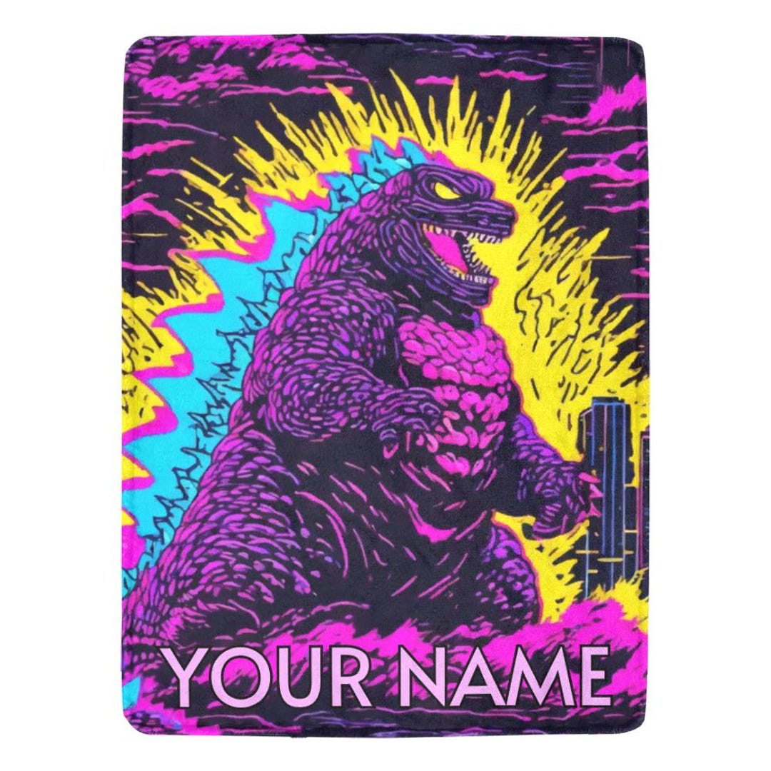 Custom Godzilla Present Godzillas Custom Gifts Blanket Gifts Your Name ...