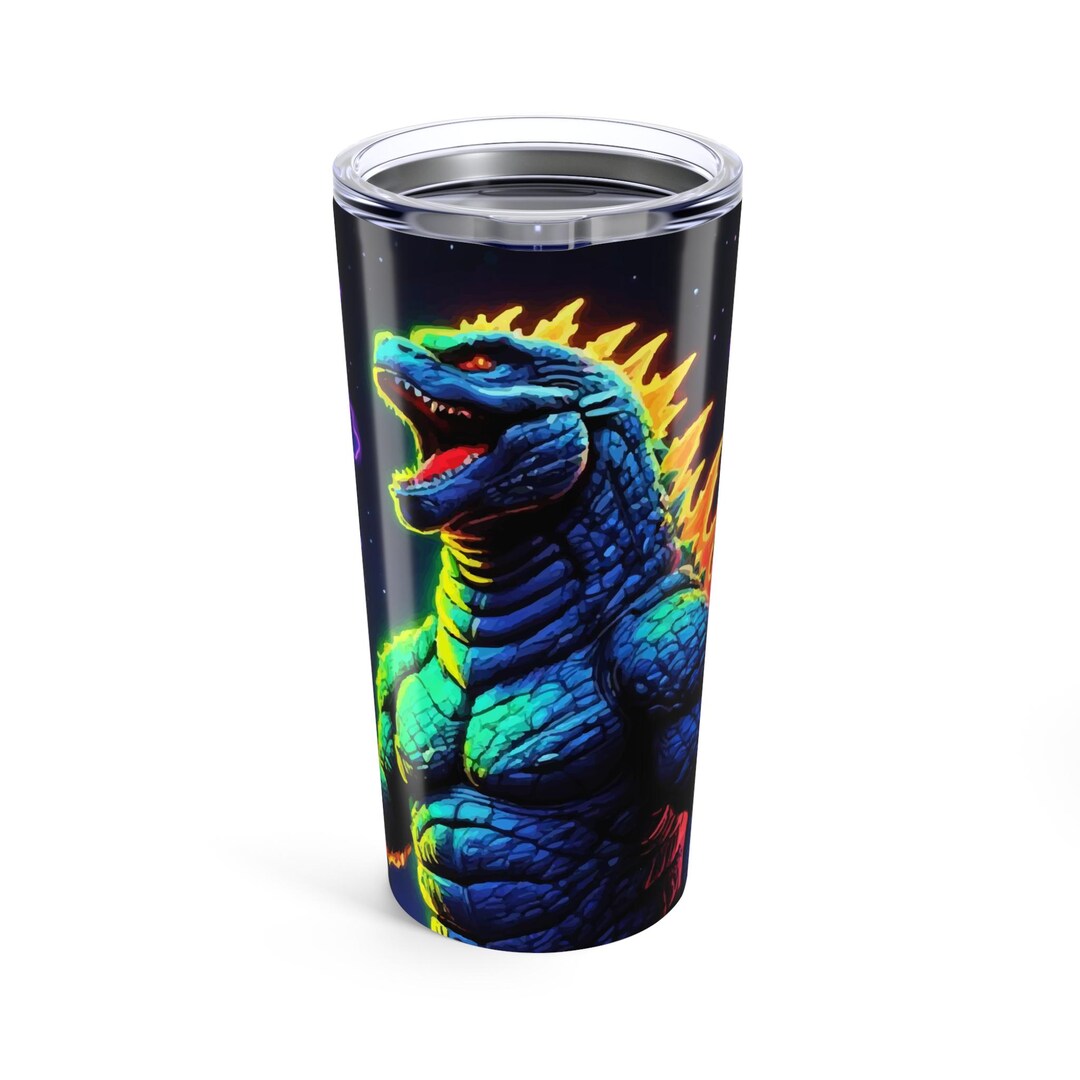 Godzilla Tumbler 20oz, Kaiju Insulated Cup, Gojira Drinkware, Monster ...
