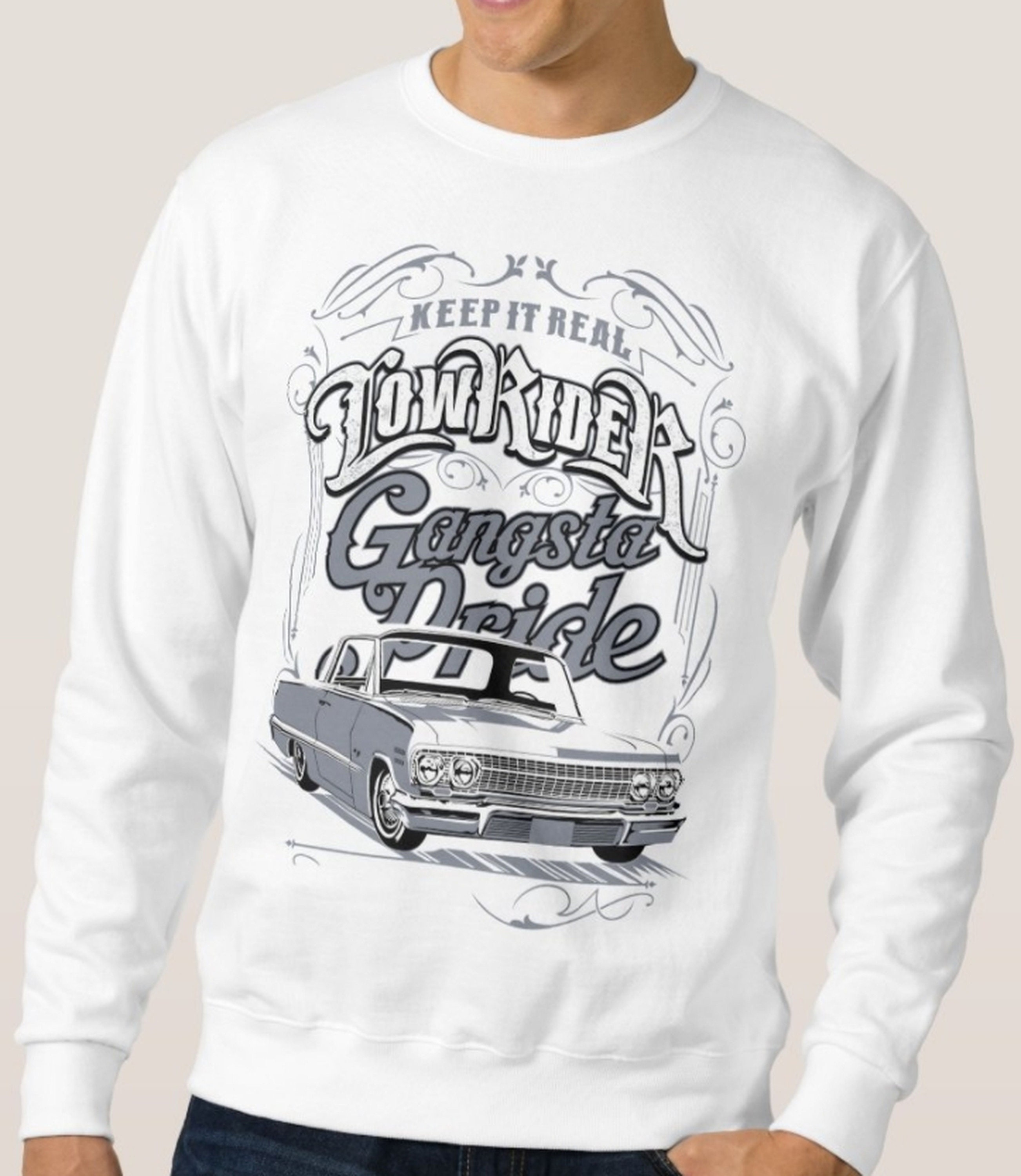 Lowrider Sweatshirt Cholo Pullover Chicano Vatos Locos Sweater ...