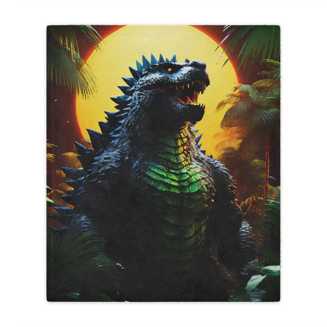 Blankets Godzilla Kaiju Microfiber Blanket Gojira Movie Fans Gift Soft ...