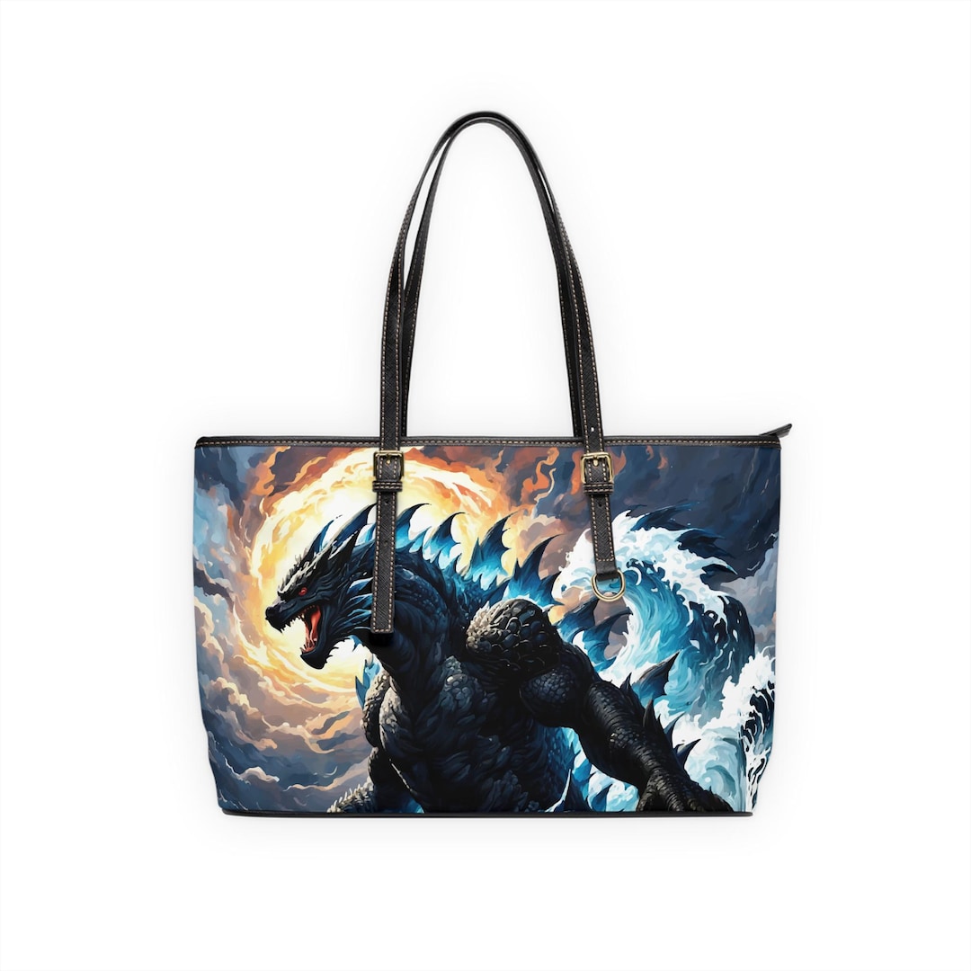 Godzilla Shoulder Bag Godzilla Print Monster Movie Lover Gift PU ...