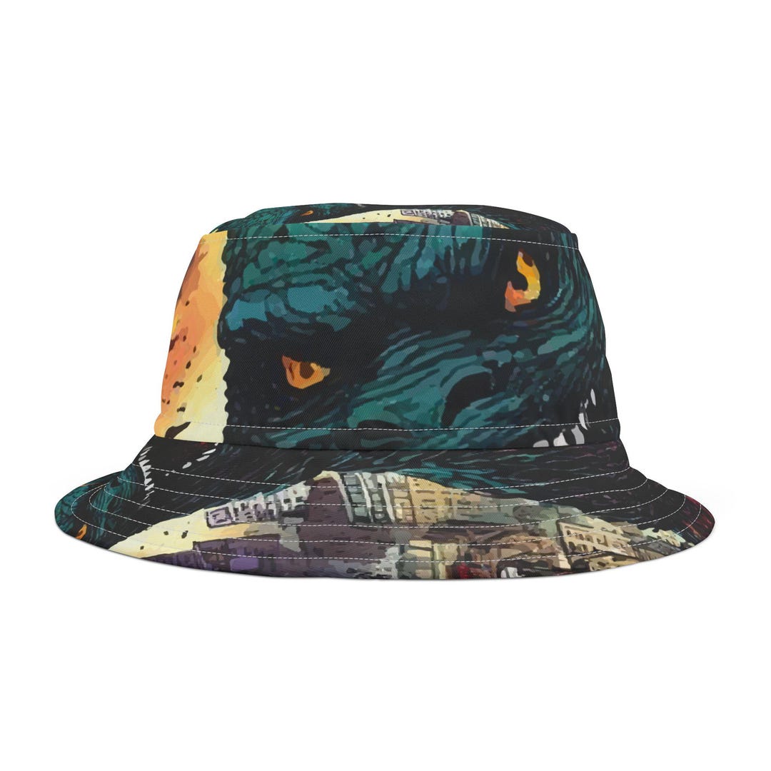 Godzilla Bucket Hat, Gojira Kaiju Cap, Japanese Monster Fan Accessory ...