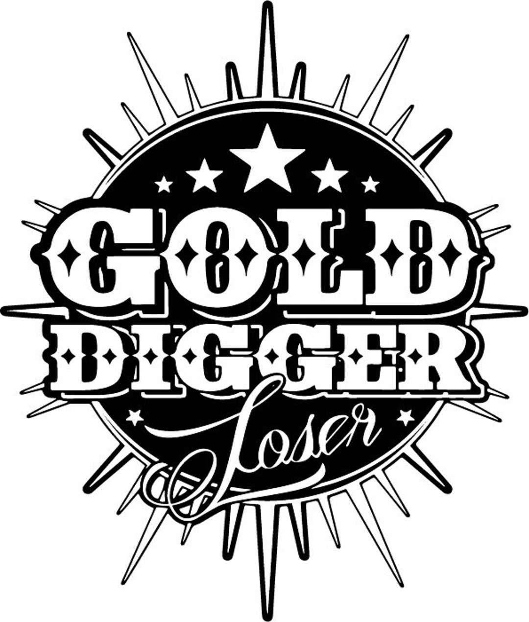 Gold Digger Ai Pdf Png Dxf Svg Vector Clipart Dogital File - Etsy