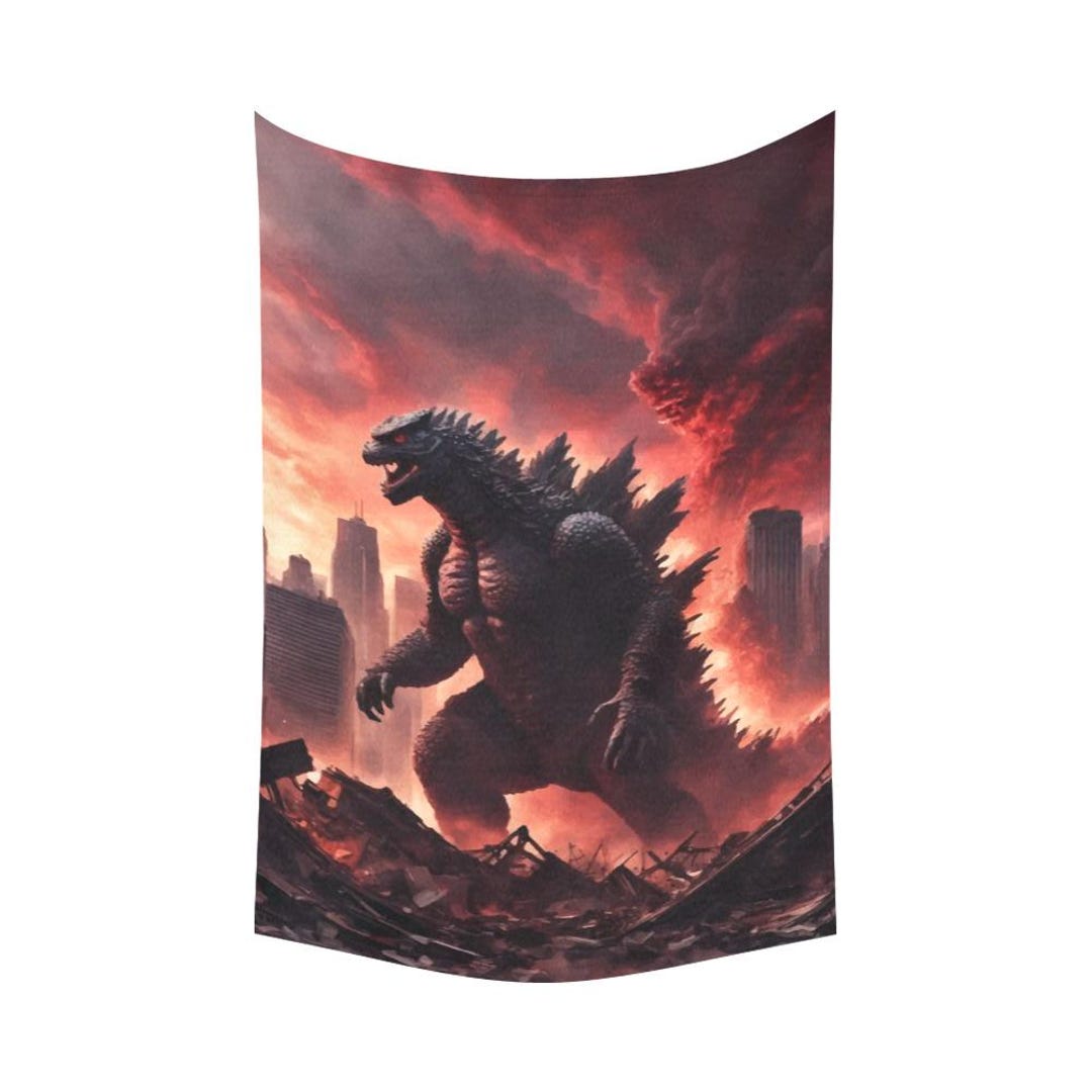 Beach Towel Godzilla Beach Towel Kaiju Gift Beach Towel Gojira Monster ...