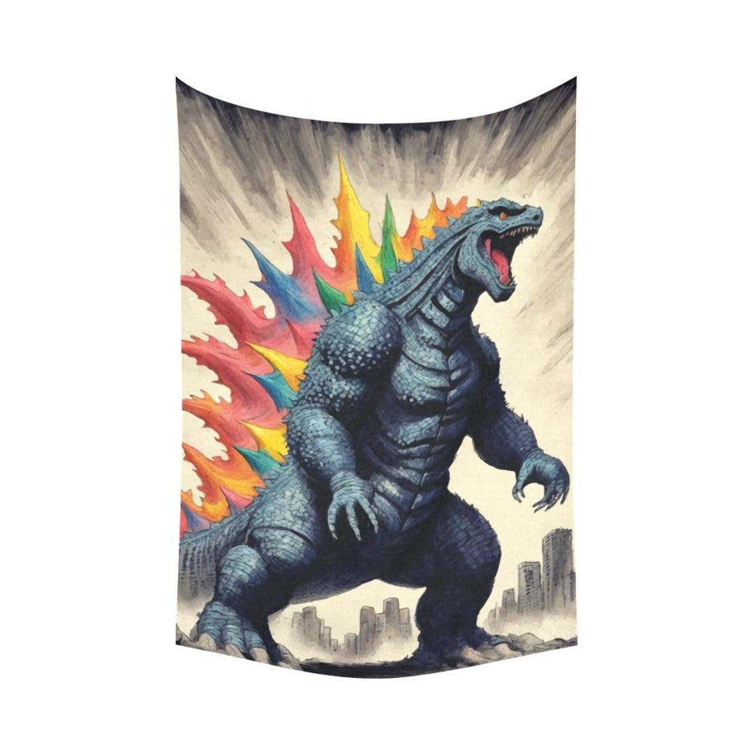 Beach Towel Godzilla Beach Towel Kaiju Gojira Beach Towel - Etsy