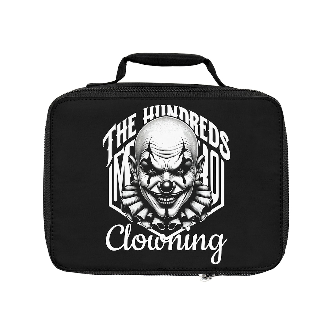 Scary Clown Lunch Bag Horror Themed Insulated Lunch Tote Creepy Circus ...