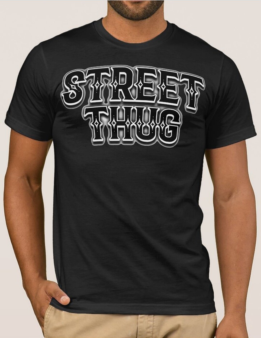 Thug T-shirt Gangsta Cartel Mafia Outlaw Lettering 5XL 4XL 3XL XXL XL L ...