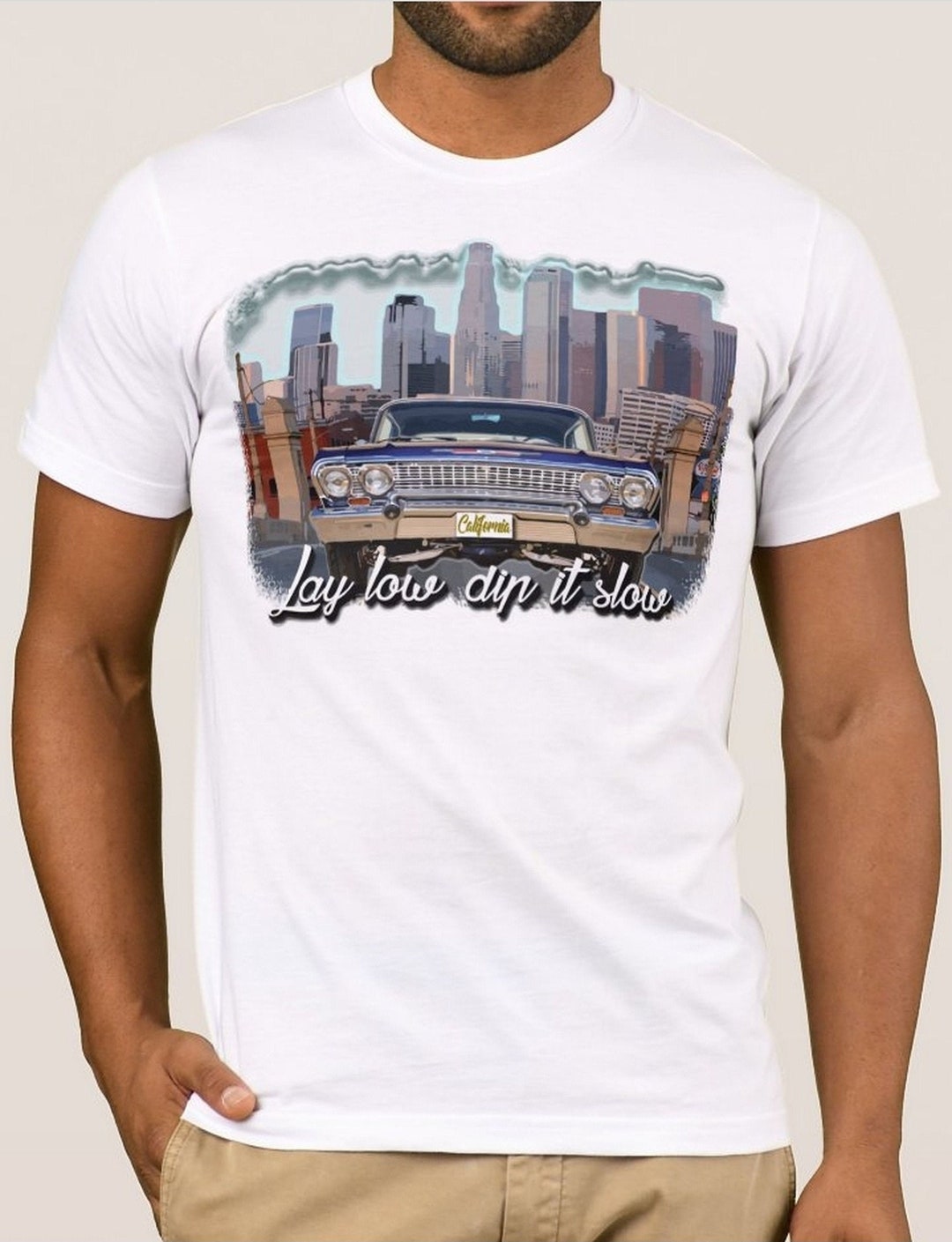 Lowrider T-shirt Chicano Cholo Impala Gangsta Mexican 5 XL, 4XL, 3XL ...