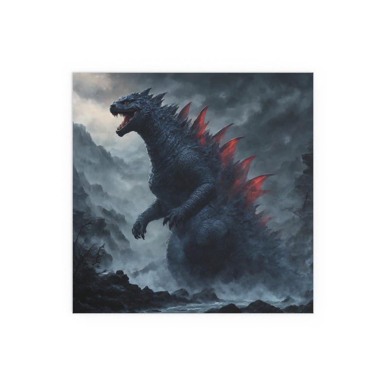 Silk Posters, Godzilla Design, Wall Art Print, Home Decor, Monster ...