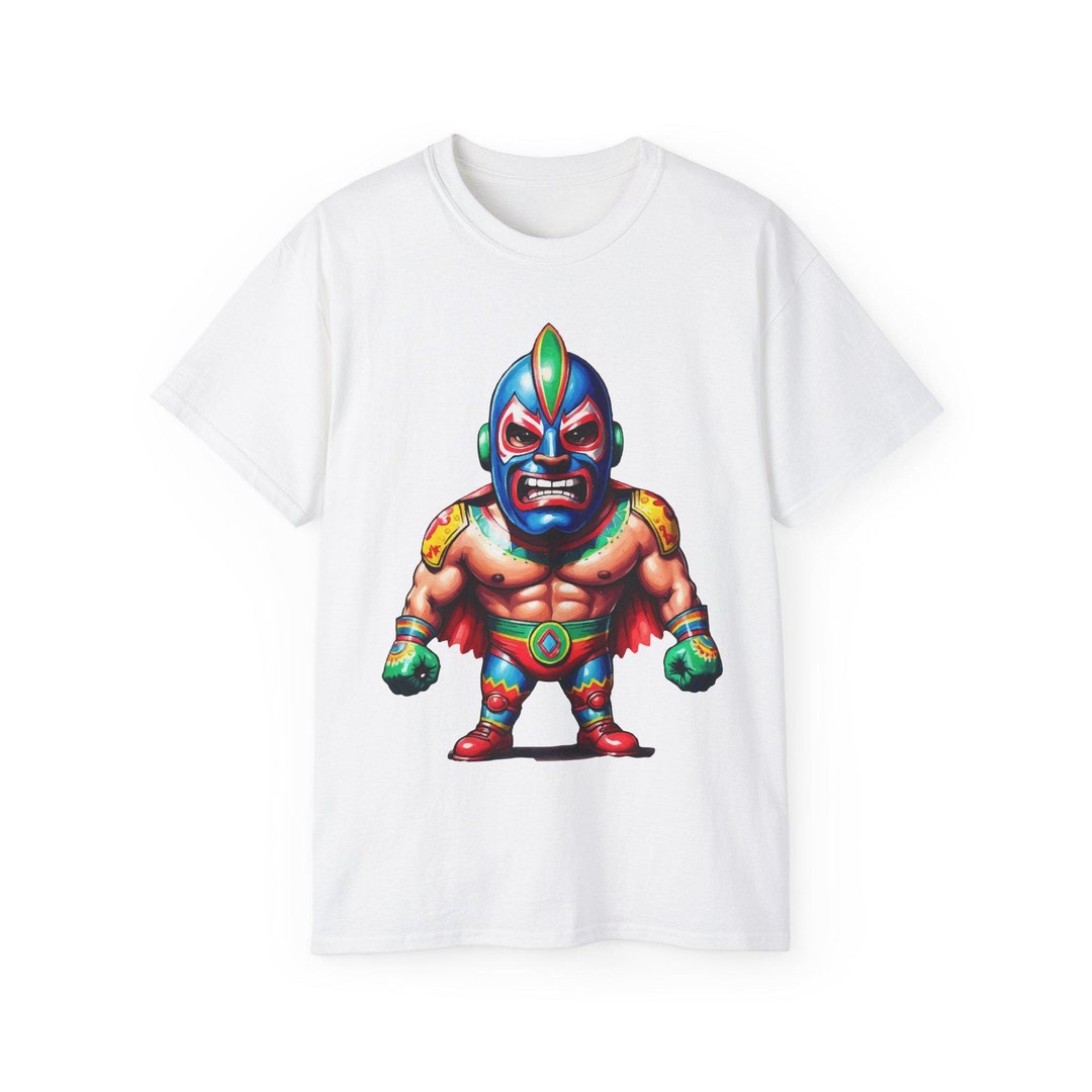 Luchador Unisex Tee Mexican Wrestling Fighter Tshirt, Masked Wrestler ...