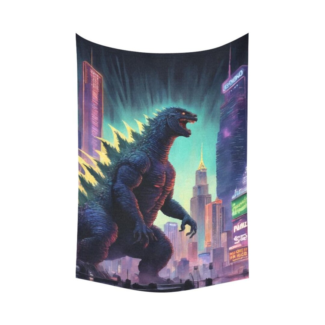 Beach Towel Godzilla Beach Towel Kaiju Beach Towel Gojira Beach Towels ...