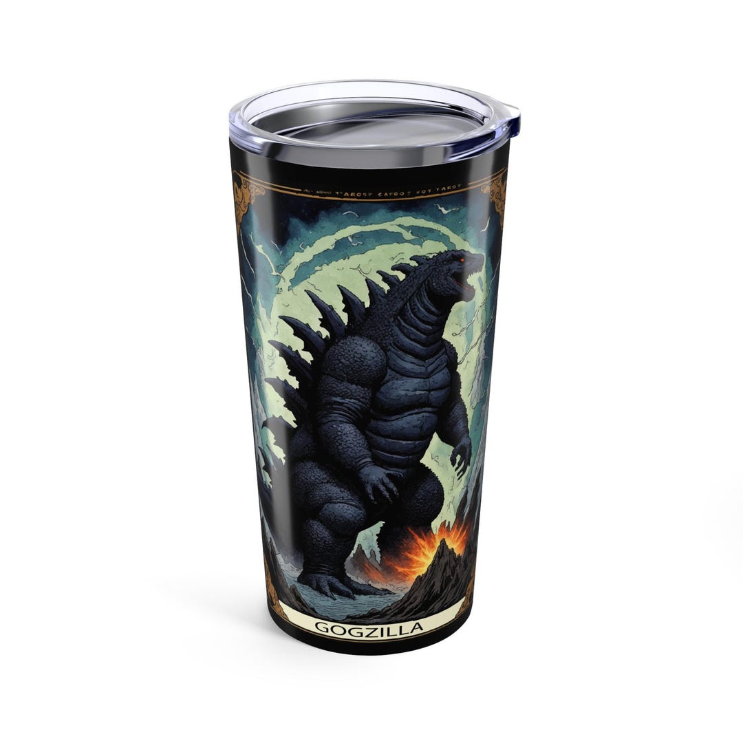 Godzilla Tumbler 20oz, Kaiju King Gojira Cup, Monster Movie Fan Gift ...