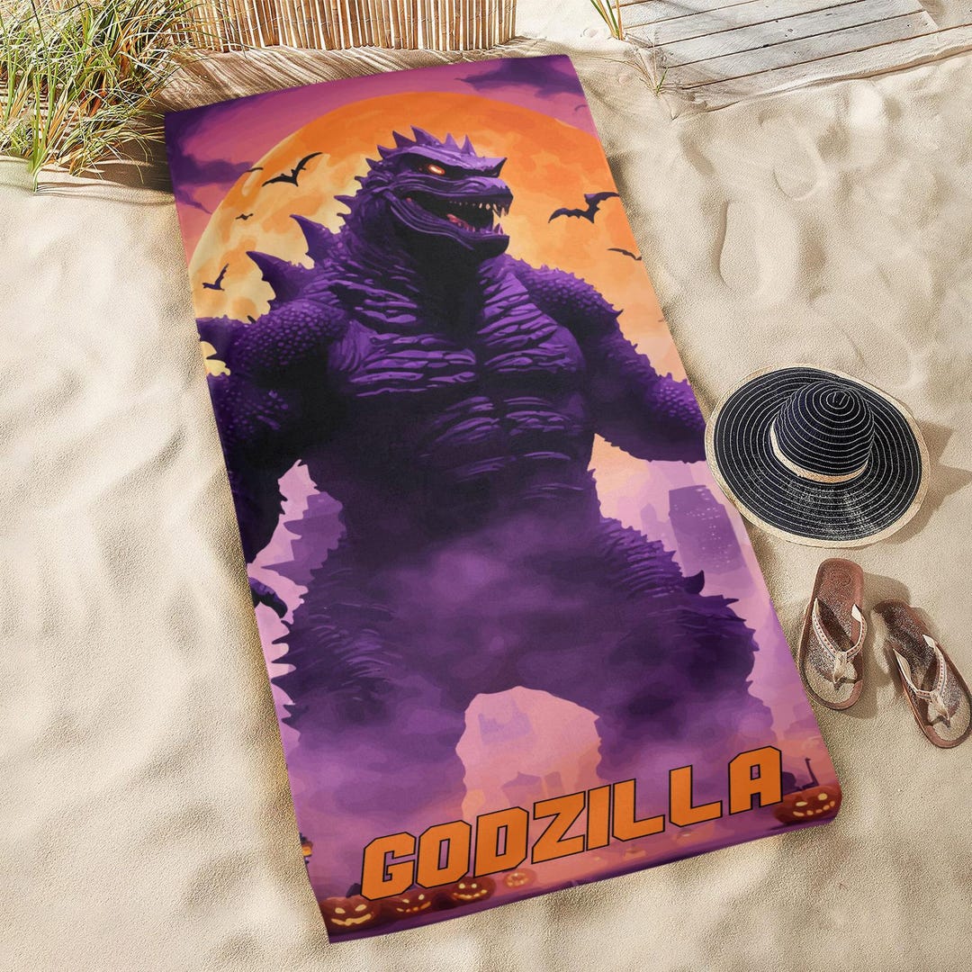 Beach Towel Godzilla Beach Towel Beach Towel Kaiju Comics Monster Japan ...