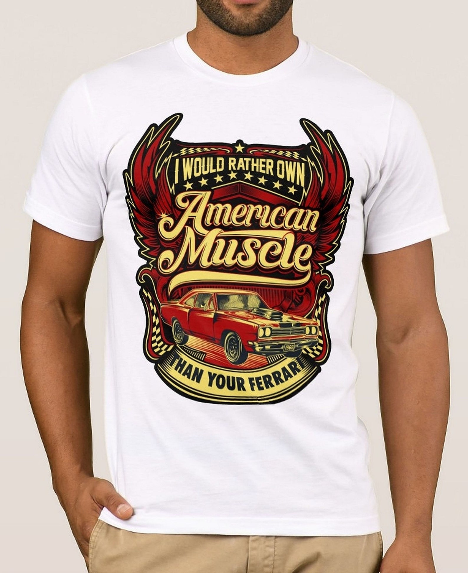 American Muscle Car T-shirt Oversize 5XL 4XL 3XL XXL XL L M S - Etsy
