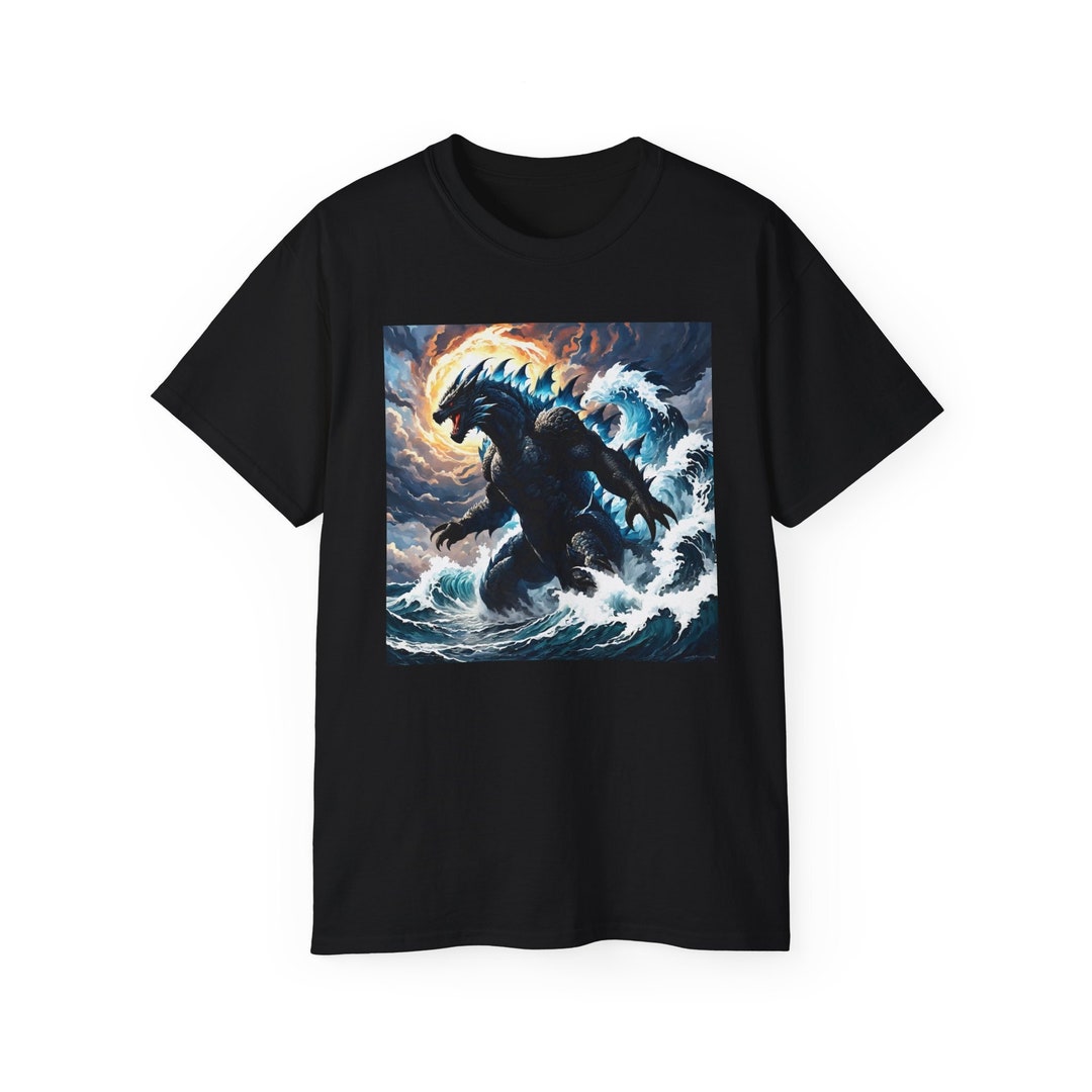 Godzilla Tshirt Men Tshirt Godzilla Shirt Gojira Shirt Kaiju Tshirt Art ...