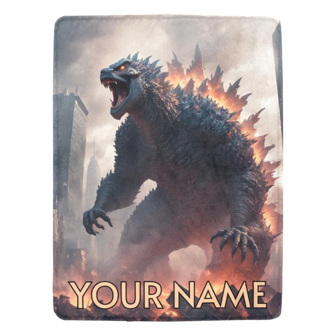 Custom Godzilla Present Godzilla Custom Birthday Personalized Gojira ...
