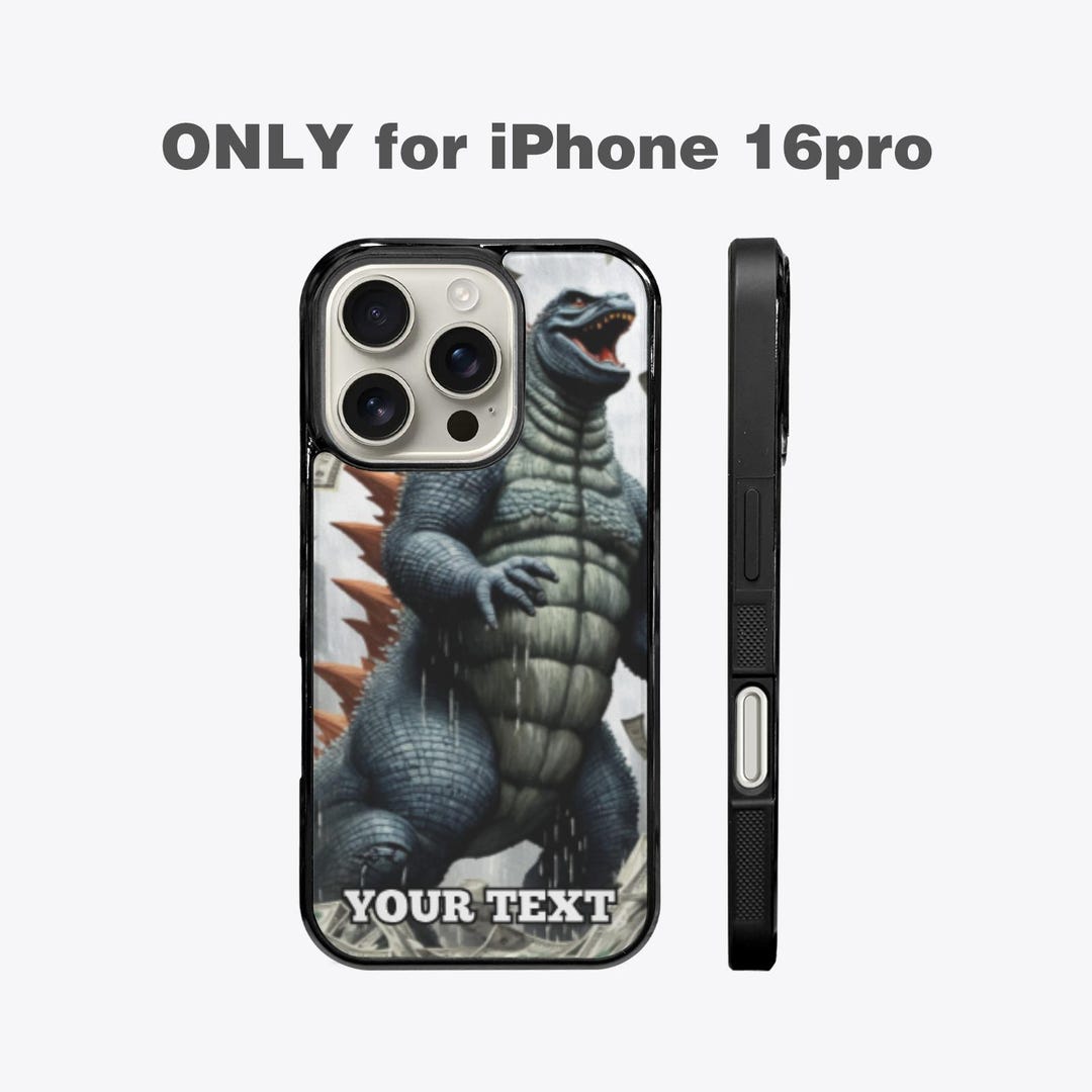 Custom iPhone 16pro Godzilla Personalized Your Text Godzilla Phone ...