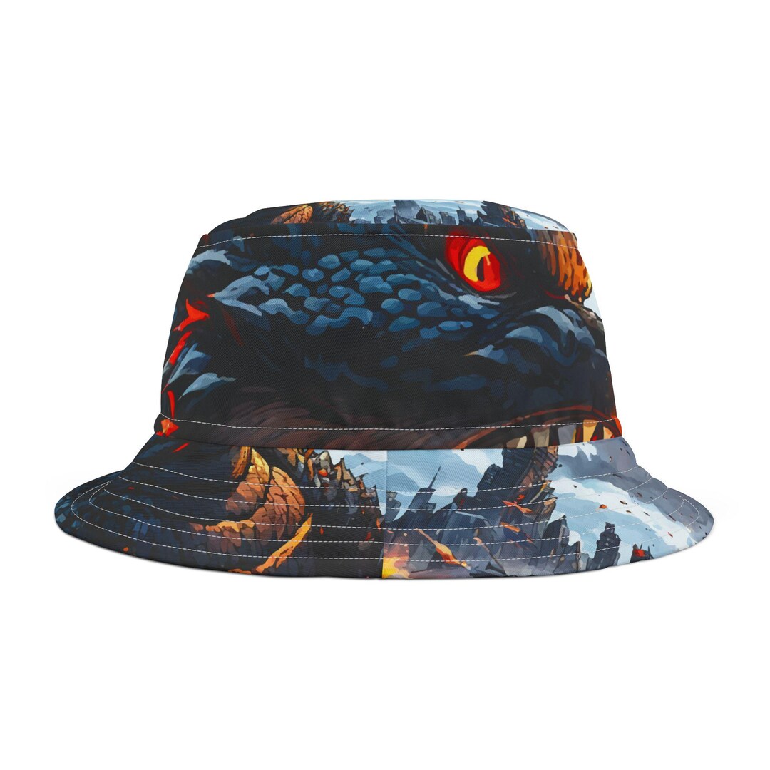 Godzilla Bucket Hat Monster Movie Fan Cap Kaiju Lover Gift Japanese ...