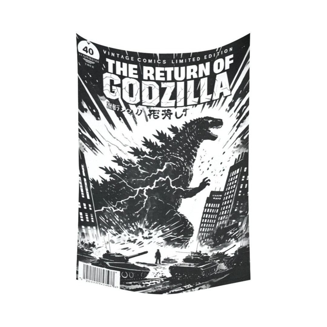 Beach Towel Godzilla Beach Towels - Etsy