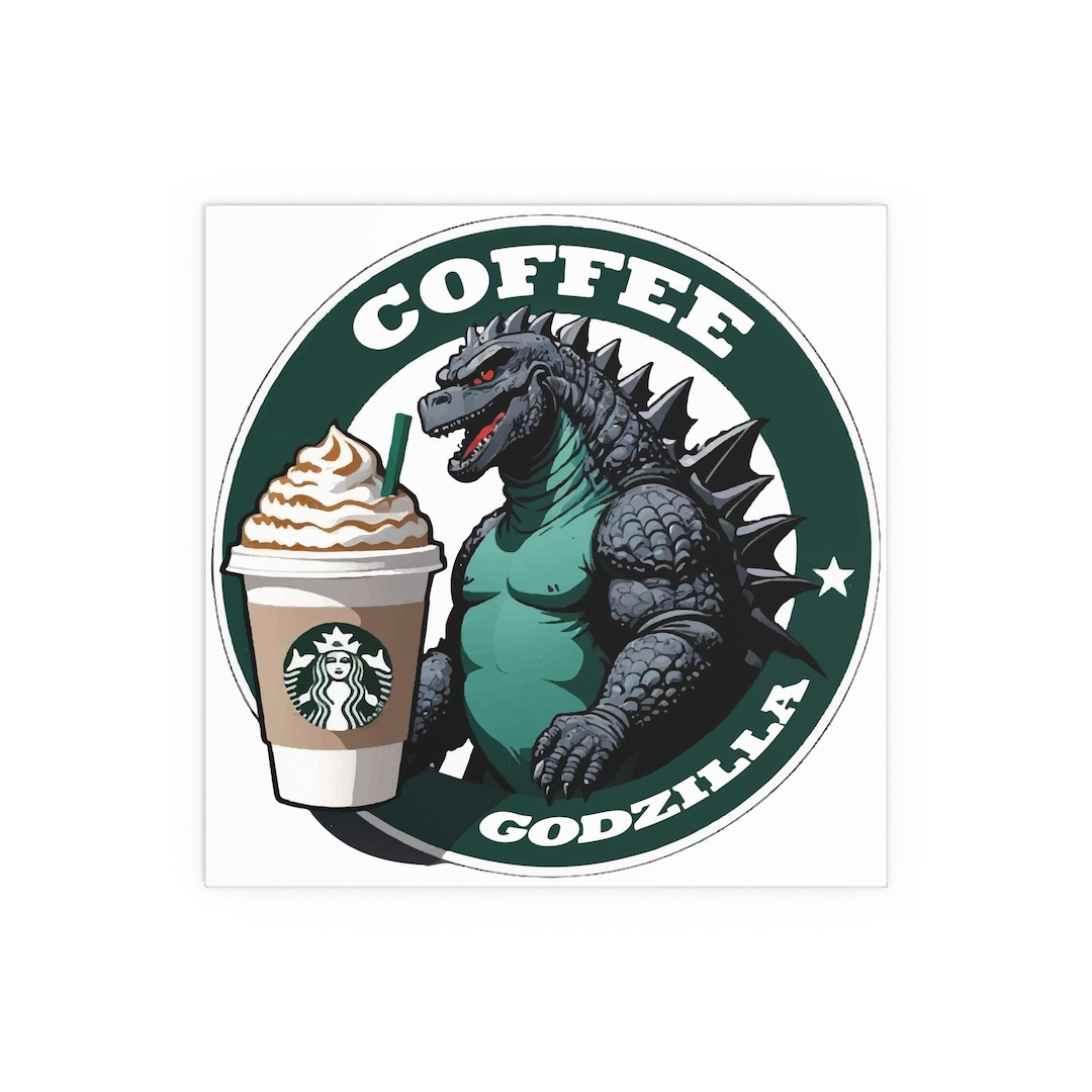 Poster Print, Godzilla Coffee Silk Indoor Outdoor Wall Art, Home Decor ...