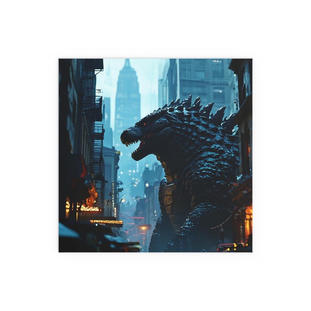 Godzilla Silk Poster Godzilla Art Print for Home Decor Wall Art Movie ...