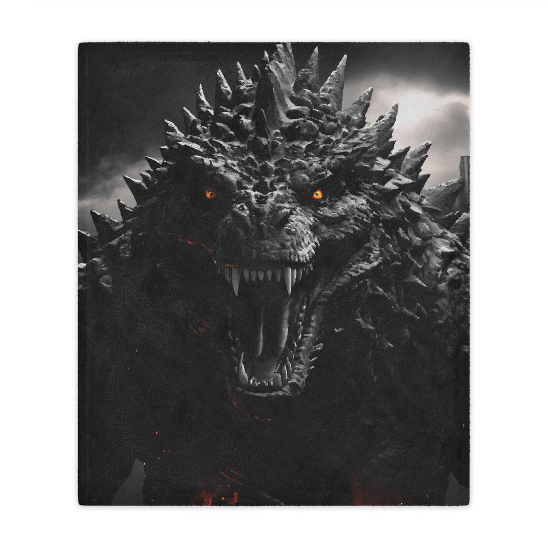 Godzilla Microfiber Blanket, King of Monsters Home Decor, Cozy Couch ...