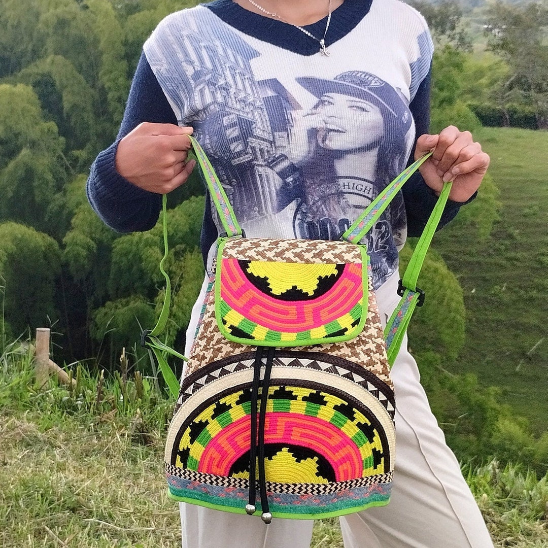 The WAYUU Luxury Backpack Hand-woven With Crochet and Natural Fibers ...