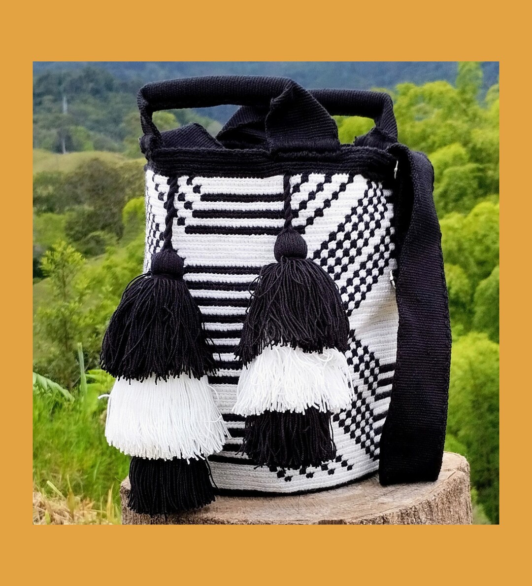 Backpack Wayuu Large Exclusive Model With Two Styles of Handle the ...
