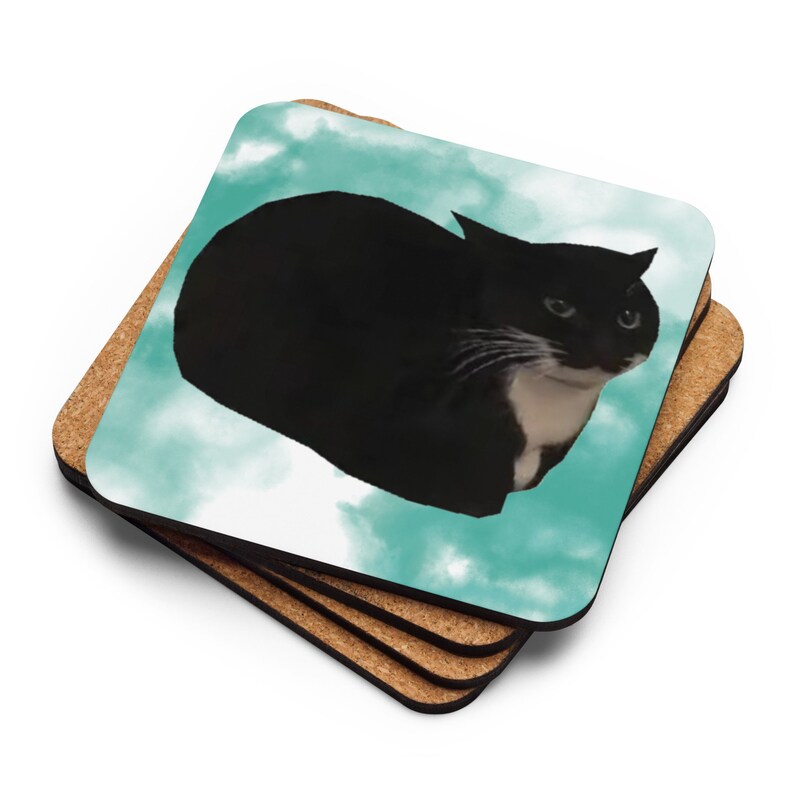 Maxwell Dingus Cat Meme Cork-back Coaster Kitty Cats Drink Protection ...