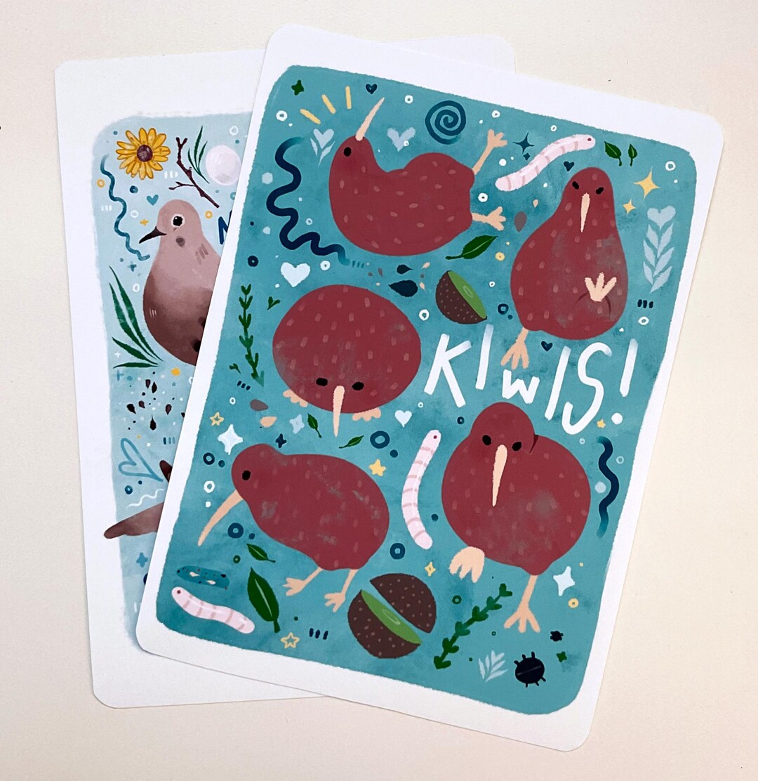 Kiwi Bird 5” X 7” Print - Etsy