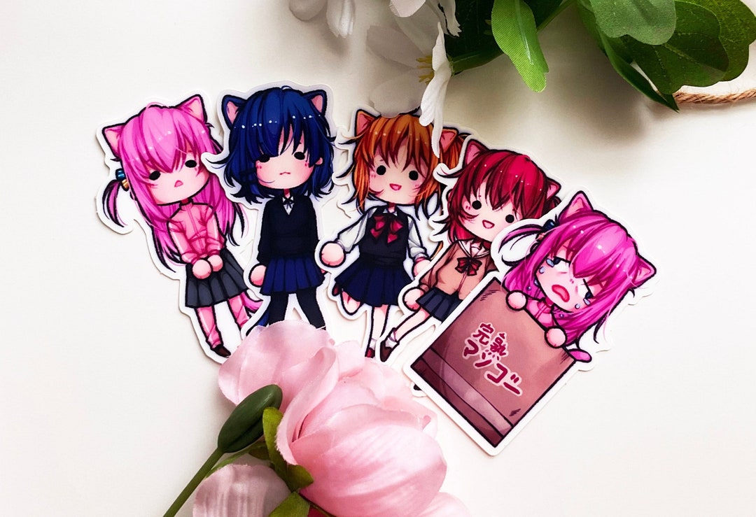 Bocchi: the Rock! 3" Vinyl Neko Stickers - Etsy