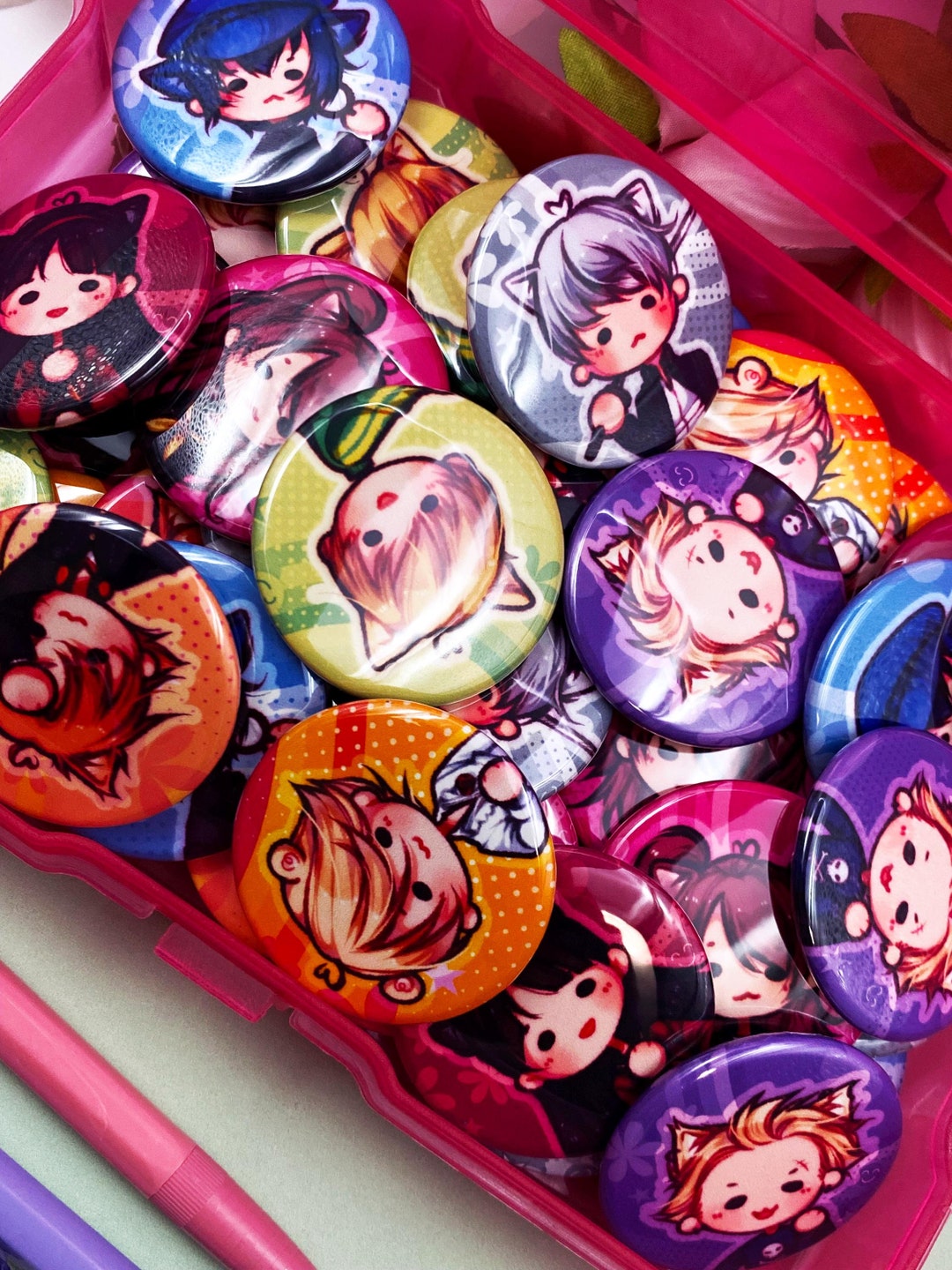 Persona 4 Neko Chibi 1.5" Pinback Buttons - Etsy