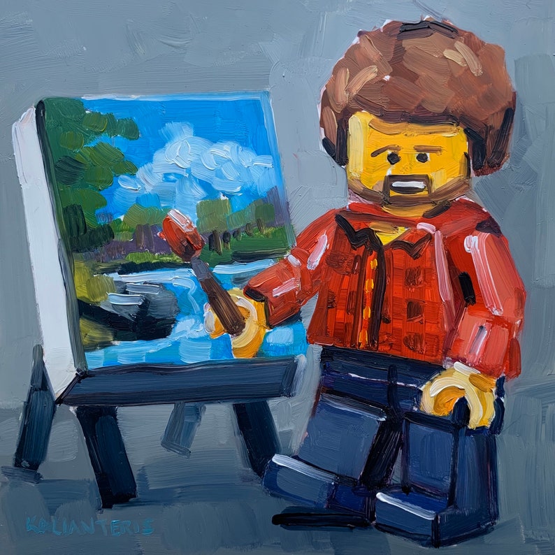 LEGO Bob Ross | Etsy