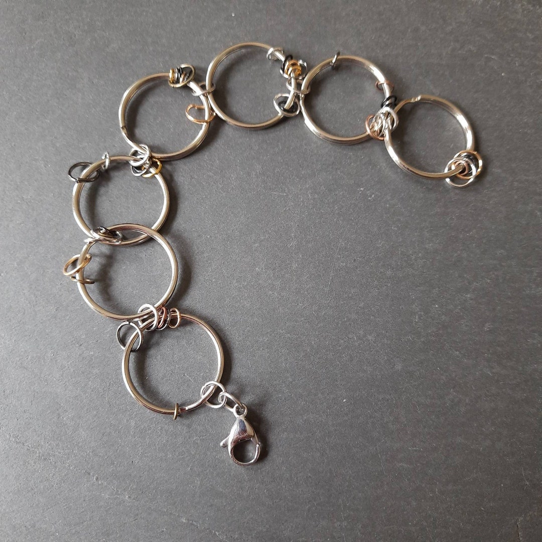 Multi-eyelet Bracelet for Play and Stress Relief. Unique. - Etsy