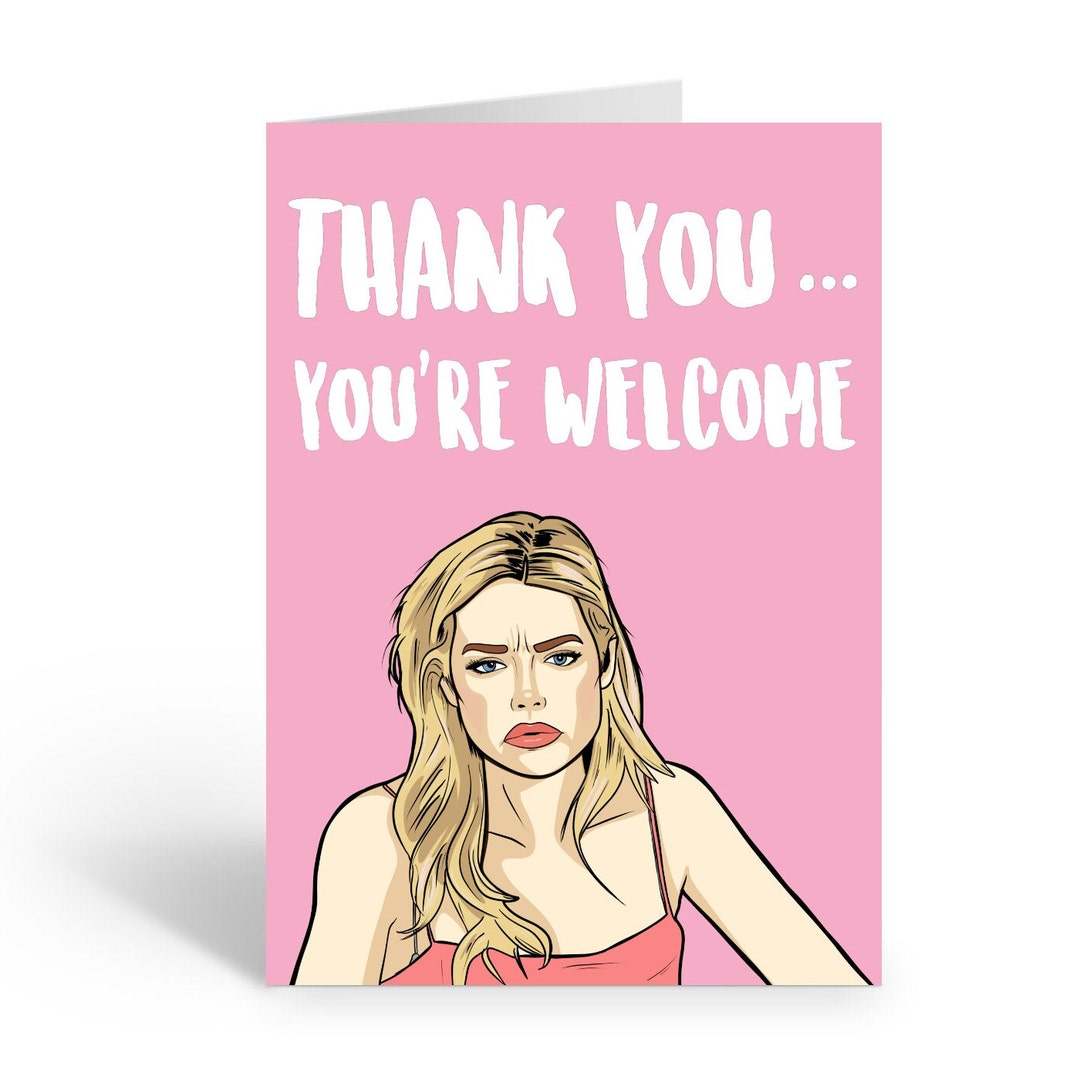 Denise Richards thank You You're Welcome the - Etsy